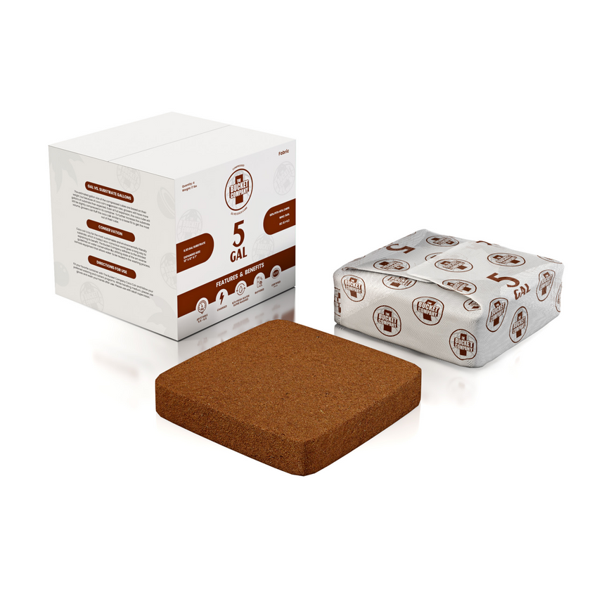 5 Gallon Coco Coir Cube Brick 54% WHC | The Bucket Company