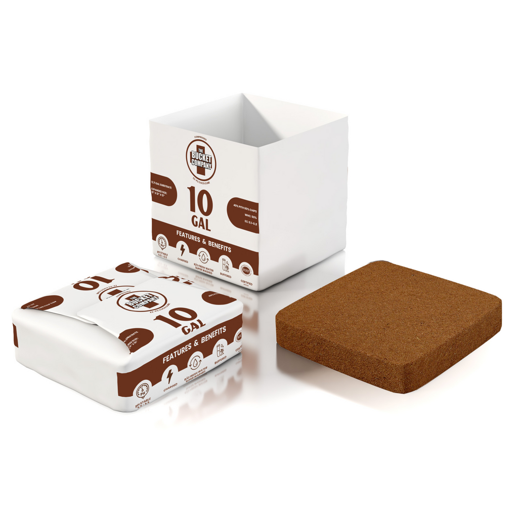 10 Gallon Coco Coir Cube Brick 54% WHC | The Bucket Company