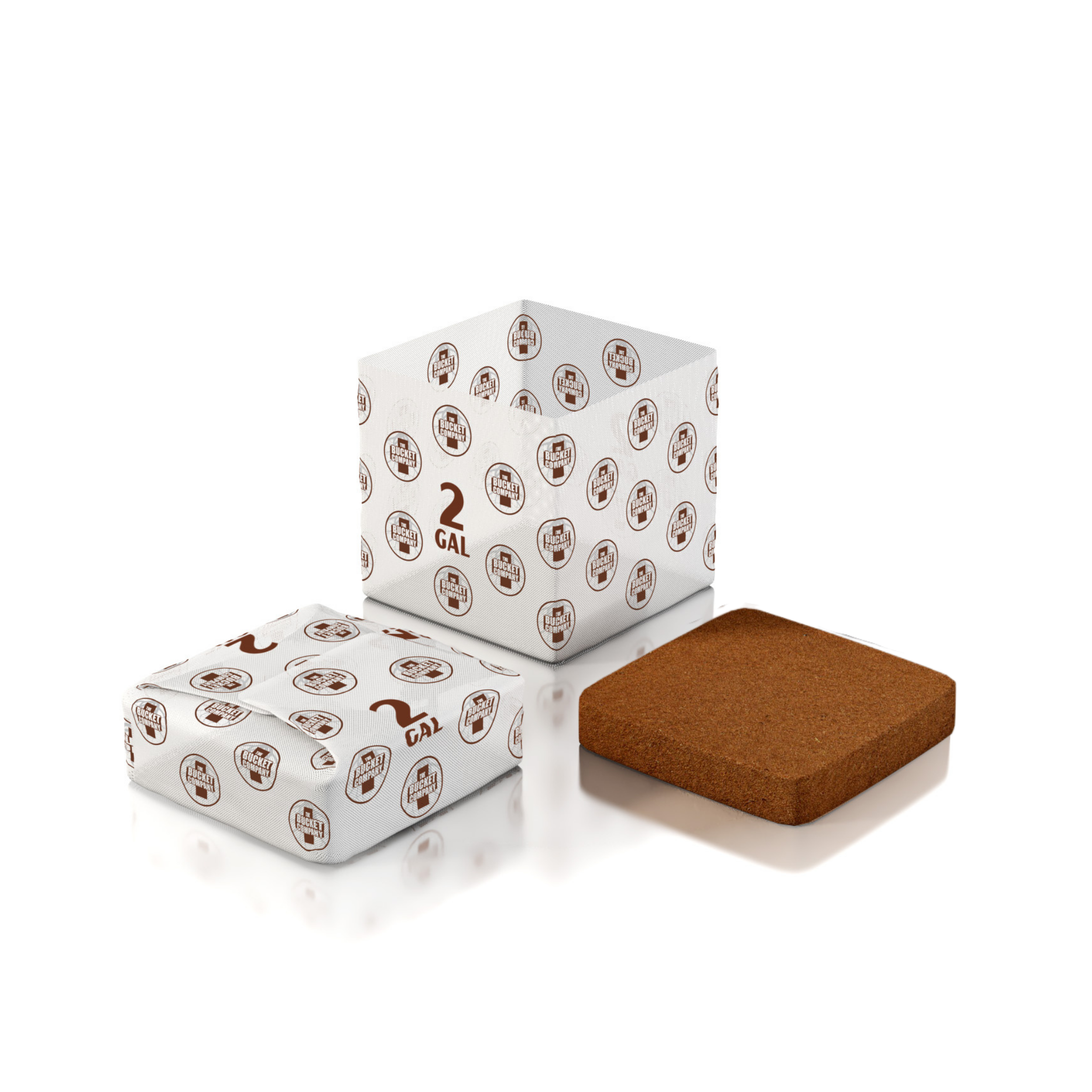 2 Gallon Coco Coir Cube Brick 58% WHC | The Bucket Company