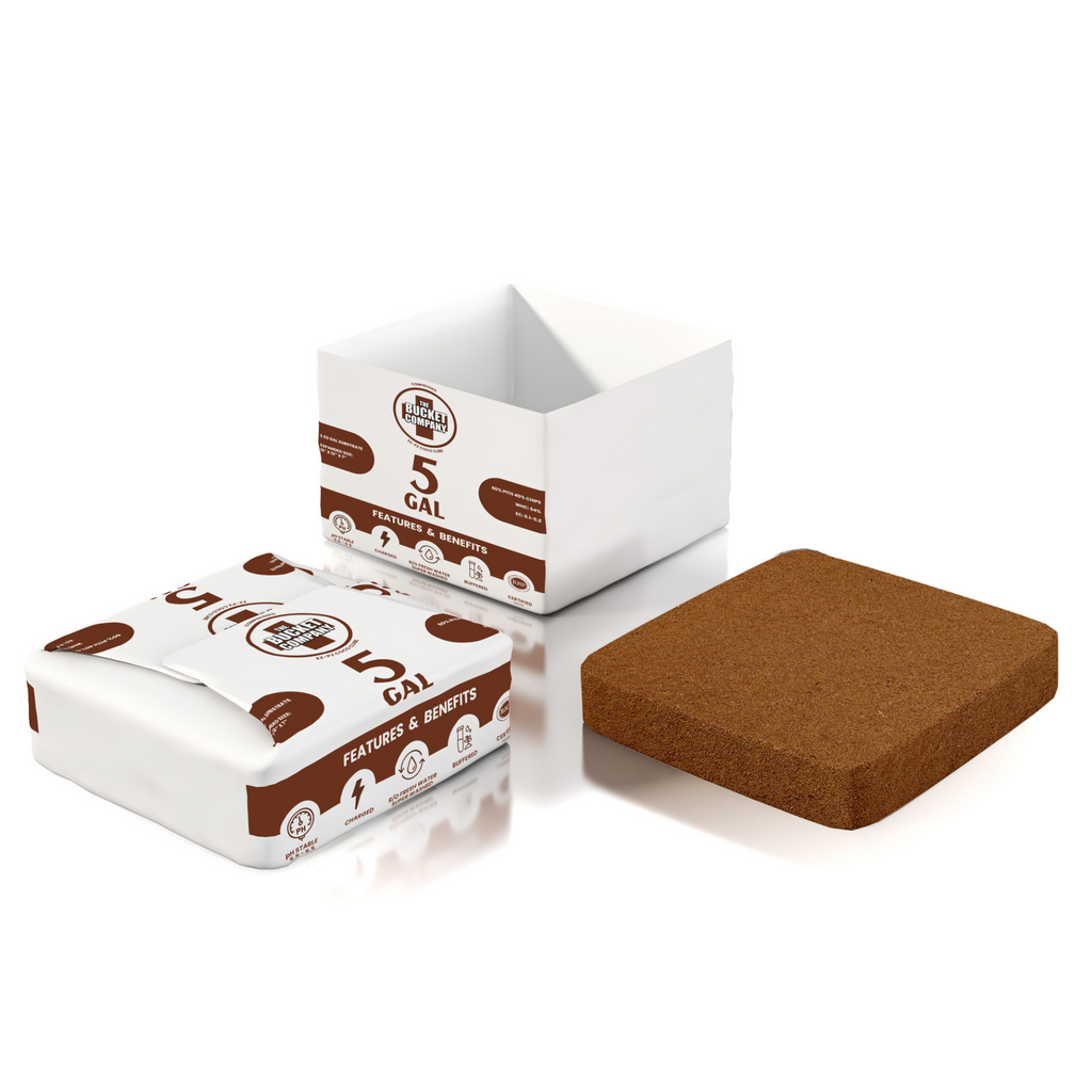 5 Gallon Coco Coir Cube Brick 54% WHC | The Bucket Company