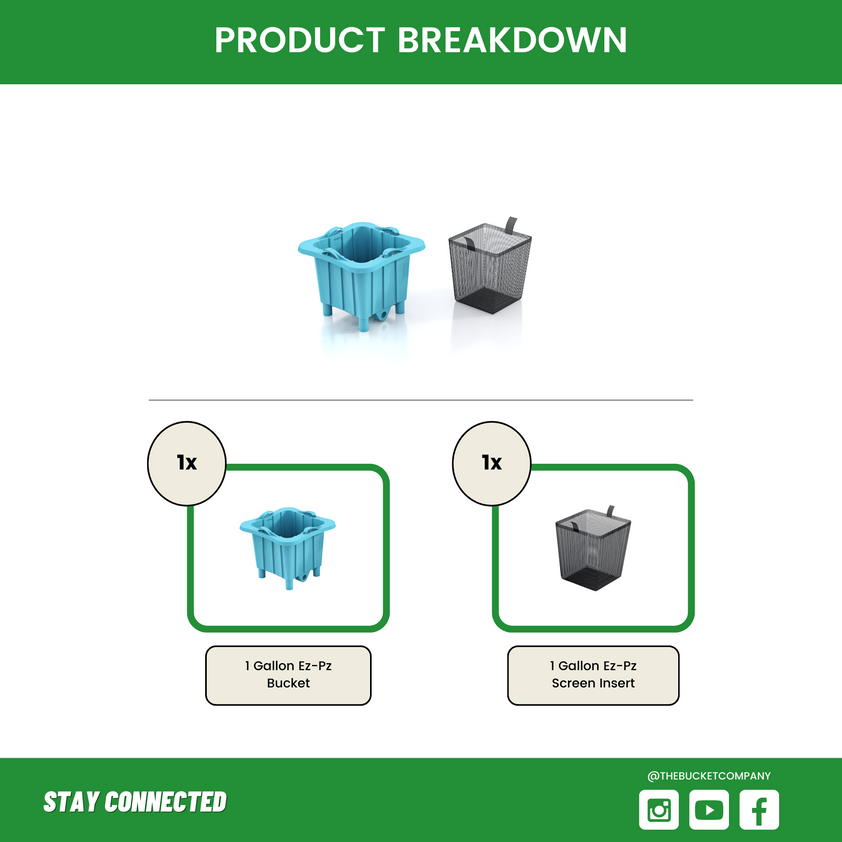 1.2 Gallon Ez-Pz Bucket | The Bucket Company