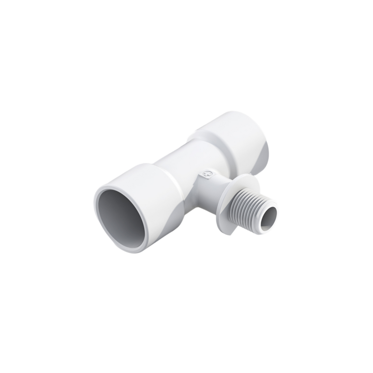 1/2" Male Pipe Thread - 1" PVC Slip Tee Fitting | The Bucket Company